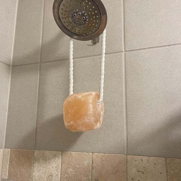 Shower Salt Rock 100% Natural Pink Himalayan Salt Rock Shower Steamer ...