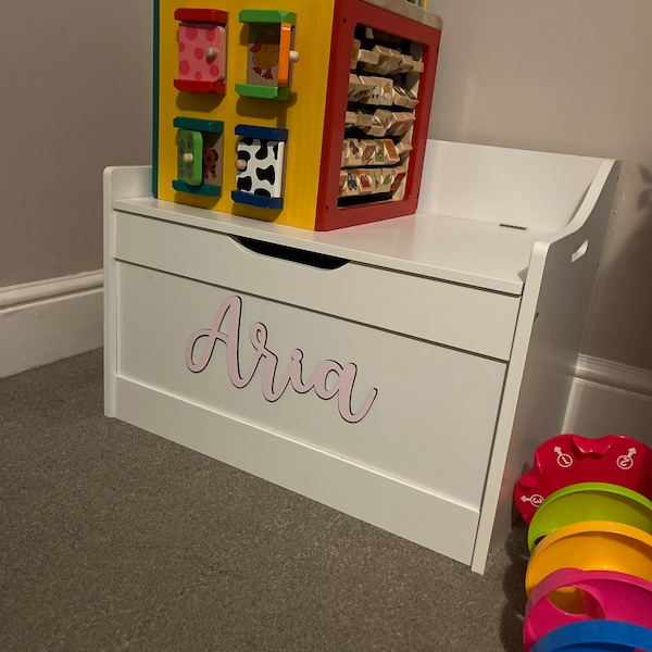 Wooden TOY BOX Name Sign - Personalised Toy Box Sign - Etsy UK