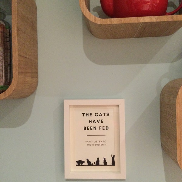 Funny Black Cat Art, Black Cat Poster, Cat Art,cat Gifts, Cat Present ...