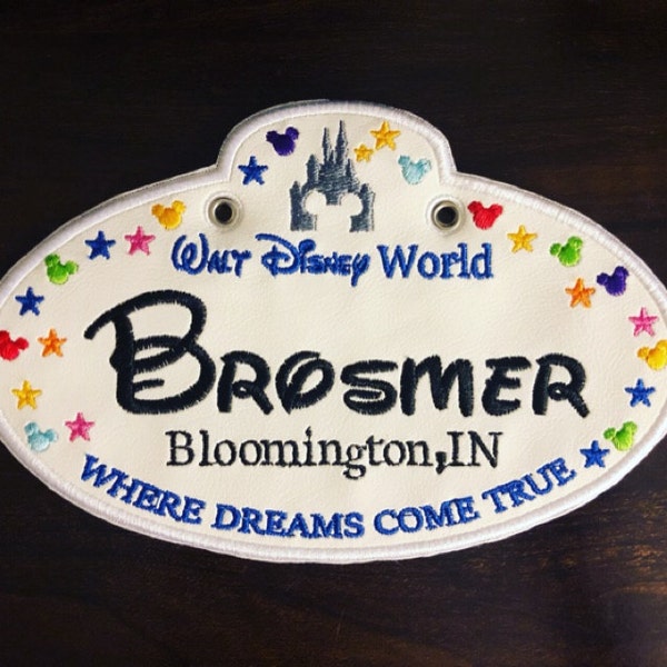 WDW Custom Cast Member ID Stroller Tag, Scooter Tag, Walker Tag - Etsy