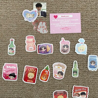 SVT Sticker Set / Cutie Snacks Sticker Collection / Fanmade Kit / Kpop ...
