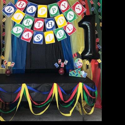 FULL SIZE UNO Party Banner Cardstock - Etsy