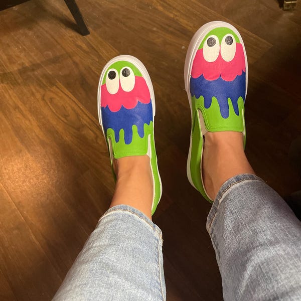 Phanatic Slip on Shoes - Hand Painted - WOMENS - Etsy
