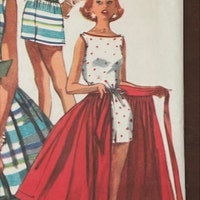 Simplicity 9045 Pattern UNCUT 1990s Vintage Retro Empire Waist Dress ...