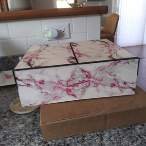 Decorative Box Old World Map Vintage Leather Look Desk | Etsy