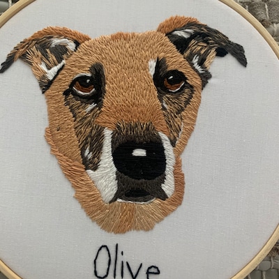 Custom Hand Embroidered Portrait - Etsy