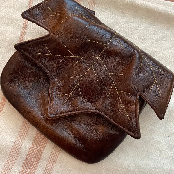 Maple Leaf Renaissance Faire Belt Pouch: Faux Leather Festival Bag, 8x8 ...
