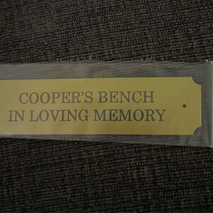 Engraved Personalized Gold Aluminium Trophy Plate, Award Plaque ...