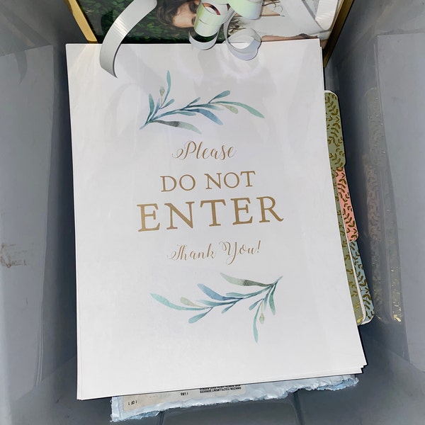 Please Do Not Enter Sign, Printable No Entry Sign in 5x7", 8x10" and ...