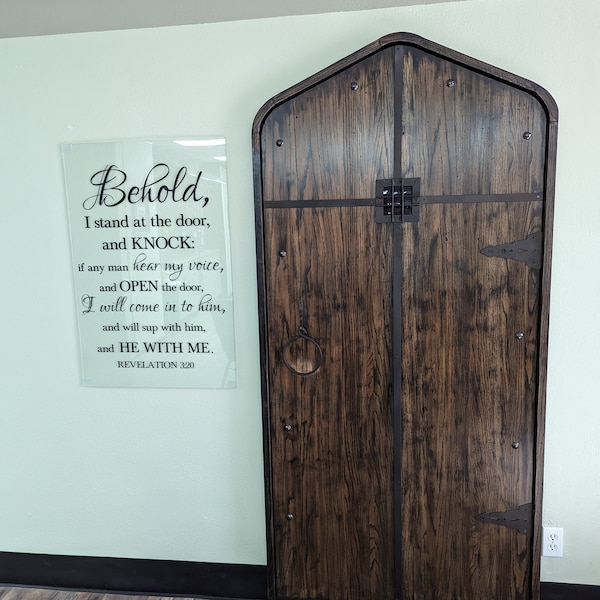 Revelation 3:20 Behold I Stand at the Door and Knock Religious Bible ...