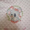 Koala Flowers Embroidery Designs Baby Embroidery Design Machine Animals ...