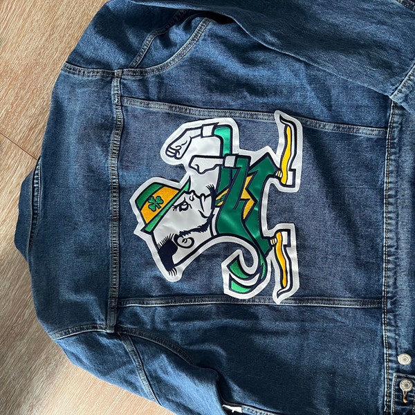 Collegiate Team Jacket | AGGIES | Texas A&M | Custom Jean Jacket ...