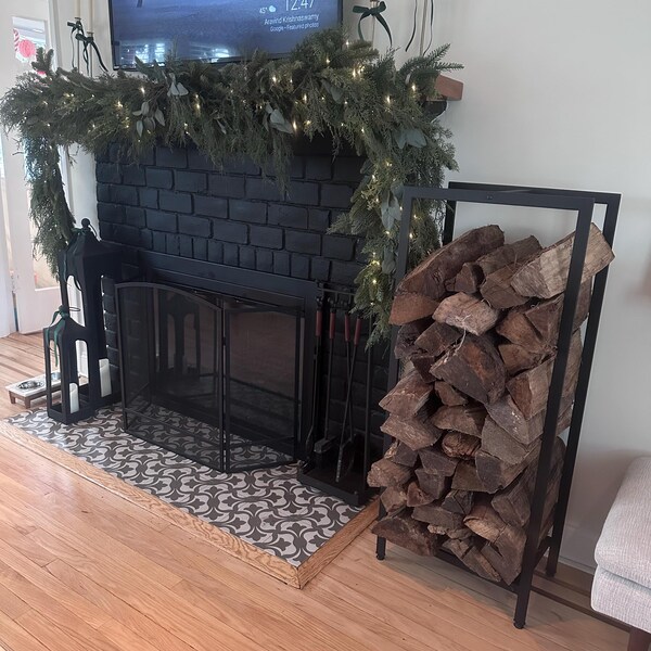 Firewood Rack , Shelf, Wood Coffee Table and Wood Storage, Minimalist ...