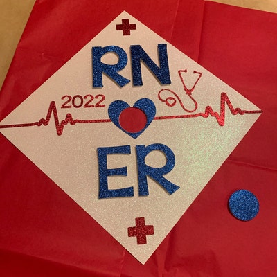 BSN RN NICU Custom Nurse Graduation Cap Topper Customize the Graduation ...