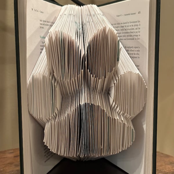 PAW PRINT Book Folding Pattern — 168 Folds (336 Numbered Pages). PDF ...