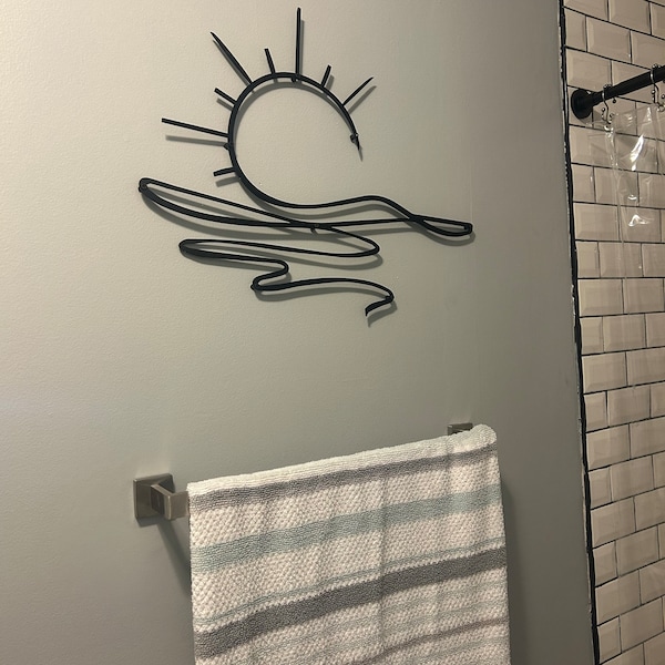 Sunshine Metal Sign | Sun Metal Wall Art | Sea Sparkle Metal Wall Decor ...