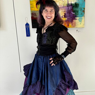 Underbust Corset Size 24 Silver/plum/gray Patchwork - Etsy