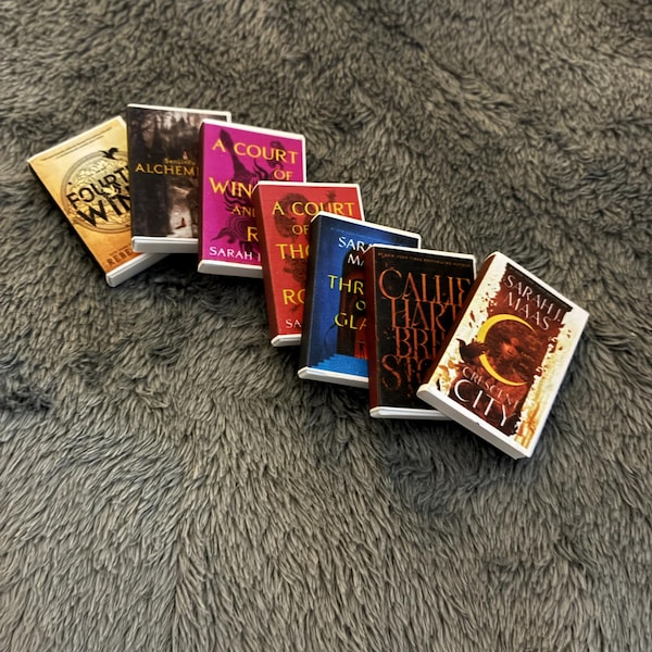 1:6 Mini Book Blanks - 3d Printed Miniature Books for Dollhouses, TBR ...
