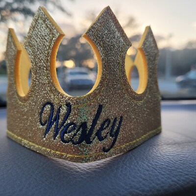 Personalized King Crown/ Knight Crown/prince Crown/ Felt Crown - Etsy