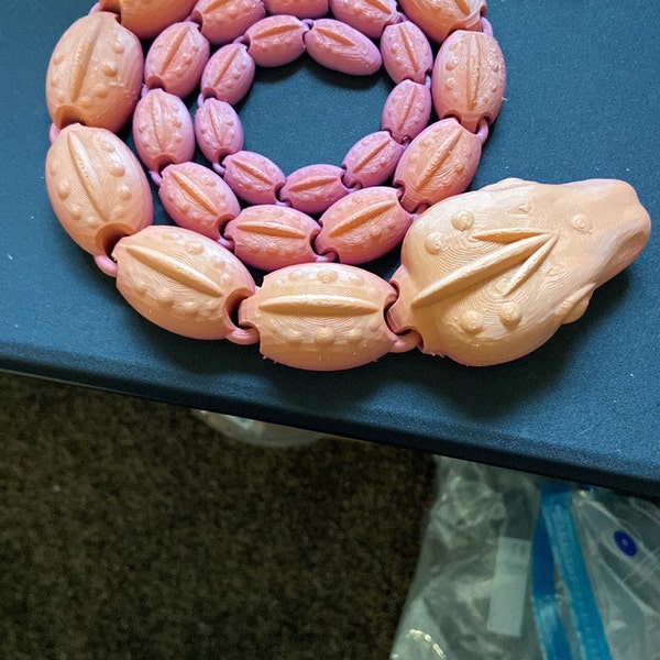 Cinder Snake, 30 Inch Snake, STL Print Files, Articulating Flexi Wiggle ...