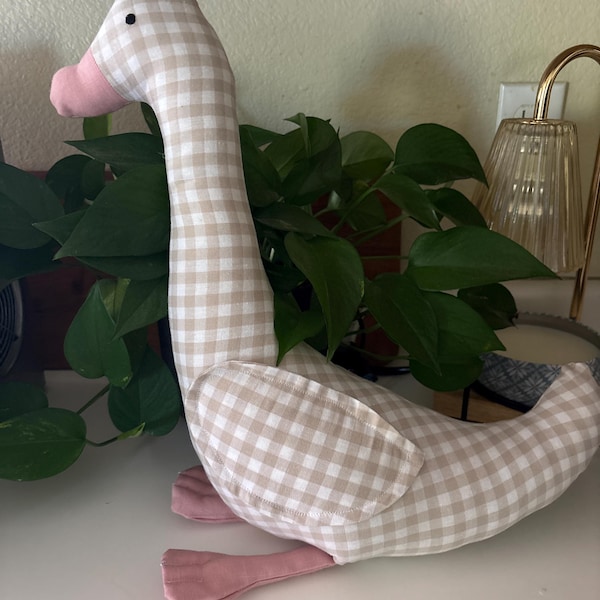 Goose Sewing Pattern + Video Tutorial, for Beginners, Goose Soft Toy ...