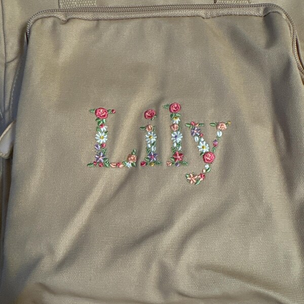 Embroidered Floral Name Toddler Sweatshirt or Hoodie, 2T-7T, Gift for ...