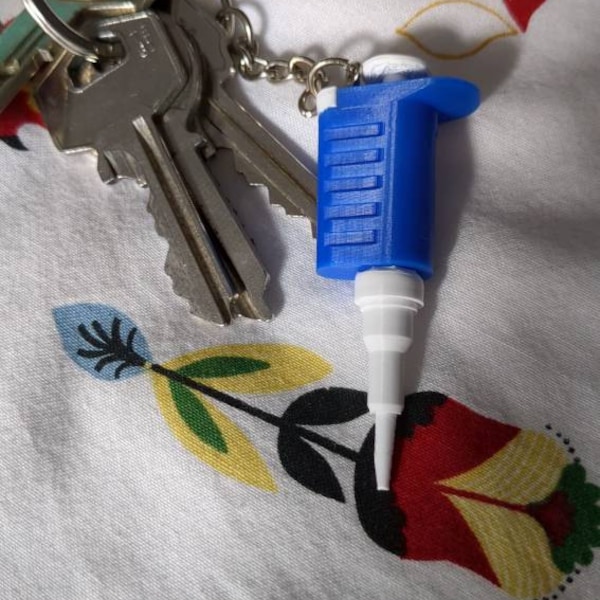 Pipette Keychain With Personalisation Science Keyring - Etsy