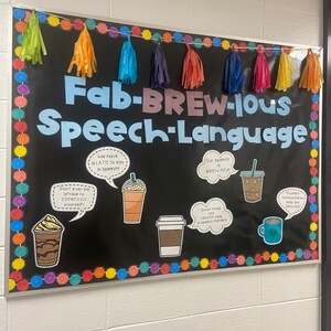 Speech Therapy Room Decor, Bulletin Board Kit, Cactus Themed Speech ...