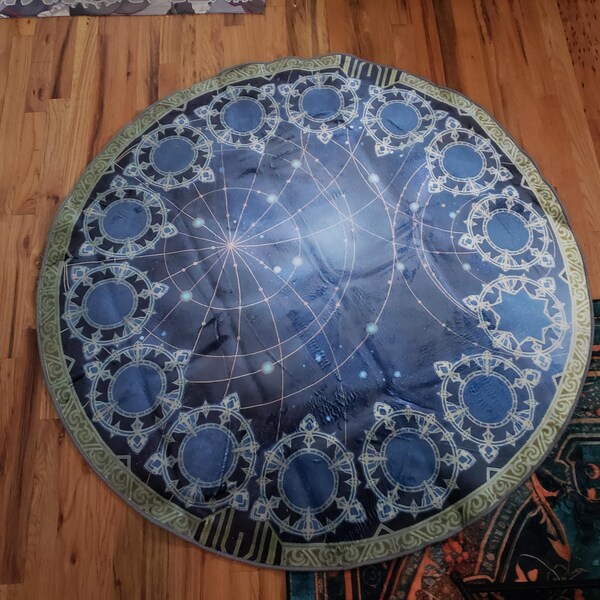 Celestial Pattern Moon and Flowers Runner, Celestial Rug, Celestial ...