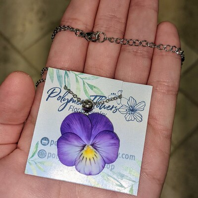 Pansy Bobby Pin Hair Pin Realistic Purple Flower Bridal - Etsy