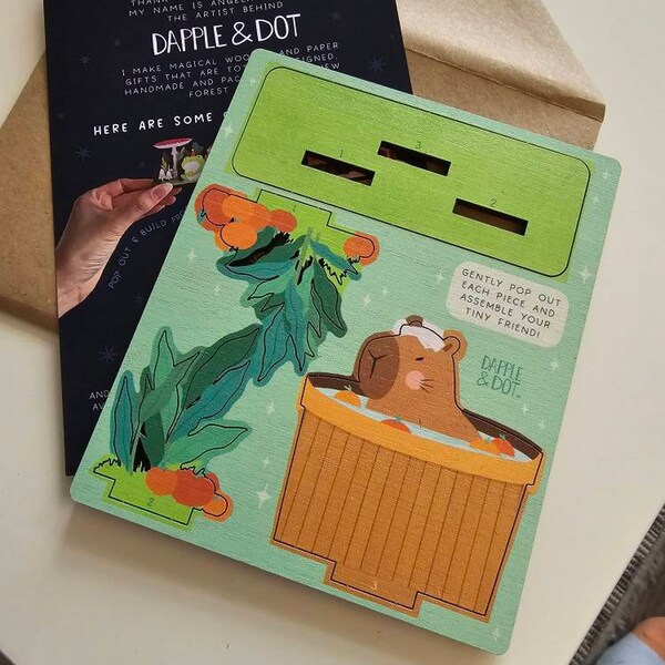 Capybara Spa Onsen Desk Companion - Cute Capybaras Gift - Kawaii Desk ...