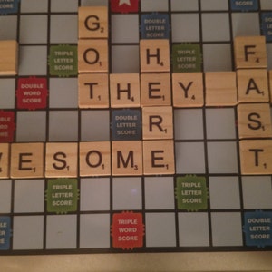 Pallet Scrabble Board 10x10 With Wood Storage Box - Etsy