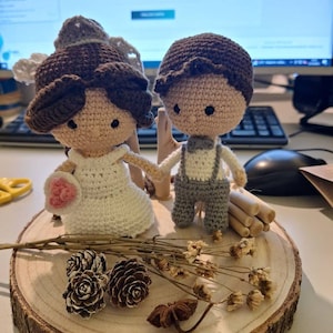 The Bride and Groom: Sofía & Pablo Amigurumi Crochet Pattern Doll PDF ...
