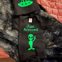 Alien ONESIE® / Roswell Alien Infant Creeper/ TWO Piece Outfit ...