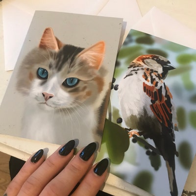 Tulip Note Cards, A6 Notelets, Postcard Style Notecards, Floral ...