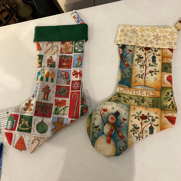 EASY Beginner Christmas Stocking Sewing Pattern and Tutorial DIY ...