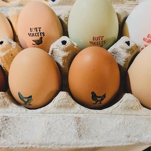 Choose 2 Egg Stamps Mini Egg Stamp Homesteading Farm Stamp Egg Marking ...