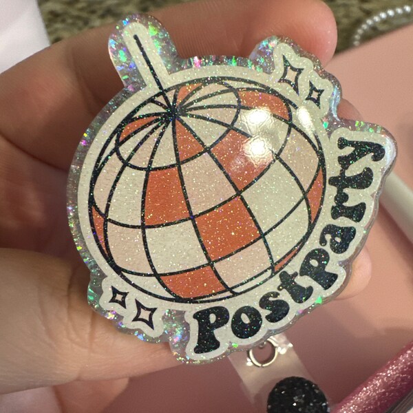 Postpartum Badge Reel, Postpartum Nurse Badge Reel, RN Badge Reel, Baby ...