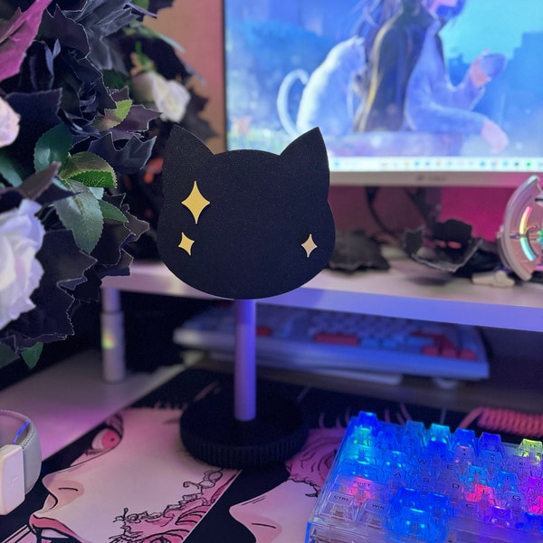 Cat Headphone Stand: 3D Printed Desk Organizer - Etsy