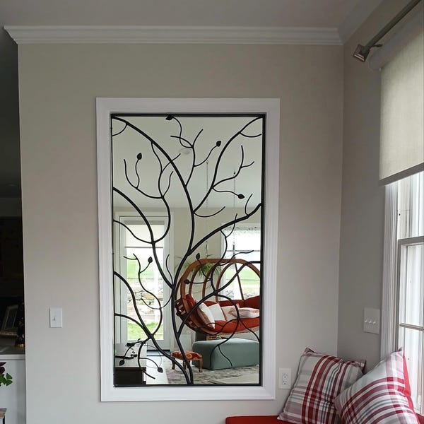 Forged Iron Forest Trees With Leaves Table Trestles, Modern Rustic ...