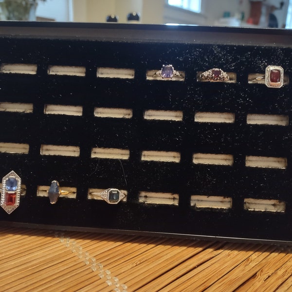 Antique Ring Box, Antique Presentation Box, Brass and Velvet Ring Box, Antique Ring Display - Etsy