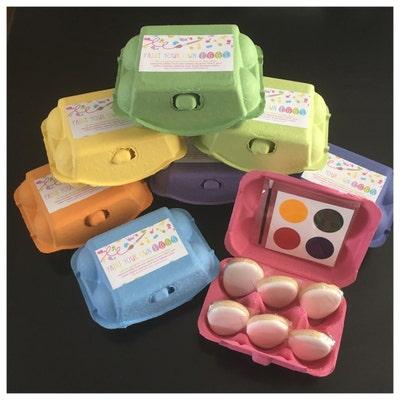 Instant Download PYO Easter Mini Cookies 6 Pack Egg Carton Sticker Label Tag, Printable Spring ...