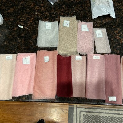 Sample of the Tulle, Color Sample of Tulle,color Card of the Tulle ...