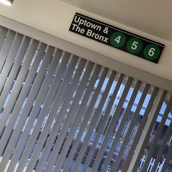Uptown & the Bronx 4-5-6 Trains - New York City Subway Sign - Wood Sign ...