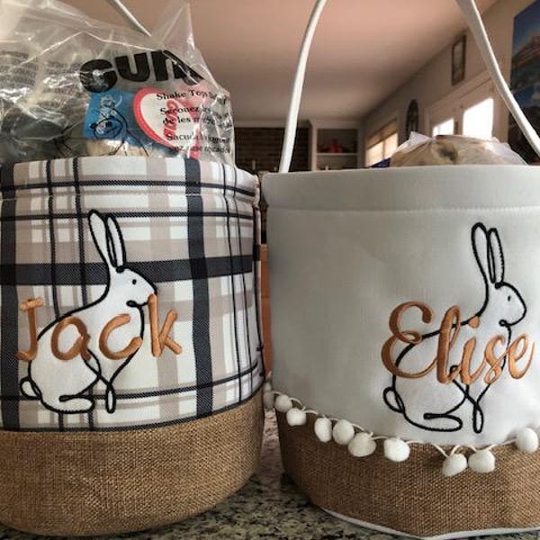 Personalized Easter Basket, Custom Easter Basket, Handmade Easter Egg Basket, Little Boys Easter ...