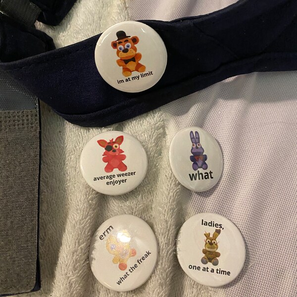 Five Nights at Freddy's 2 FNAF Meme Pins Plushie Meme Pins - Etsy