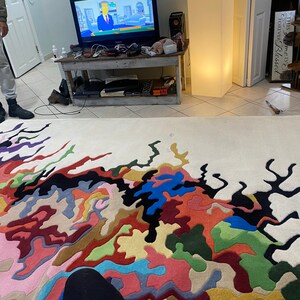 New Modern Black and White /melting Purple for Home Melting Persian ...