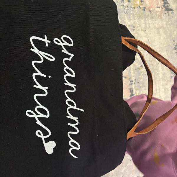 Grandma Things Tote Bag -personalized Gigi Gift-new Grandma Gift ...