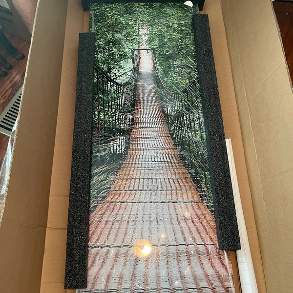 Yellow Squares Mirror Graphic Frameless Mirror Large Geometric Mirror ...