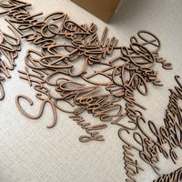 MDF Laser Cut Names | Wedding Place Names | Table Decoration | MDF ...